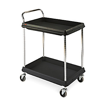 Deep Ledge Polymer Utility Cart
