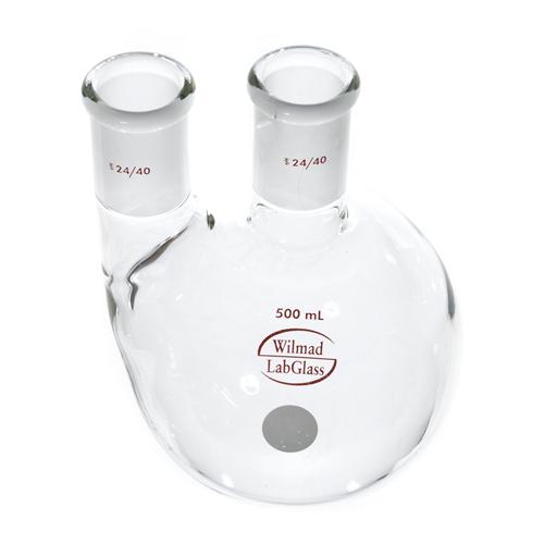 Round Bottom Two Vertical Neck Flasks