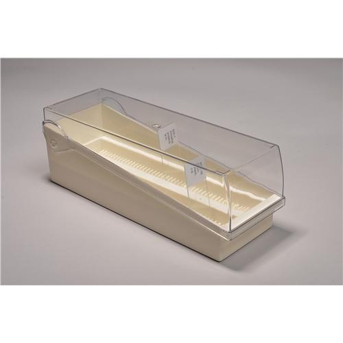 Plastic Slide Storage Rack with Clear Lid