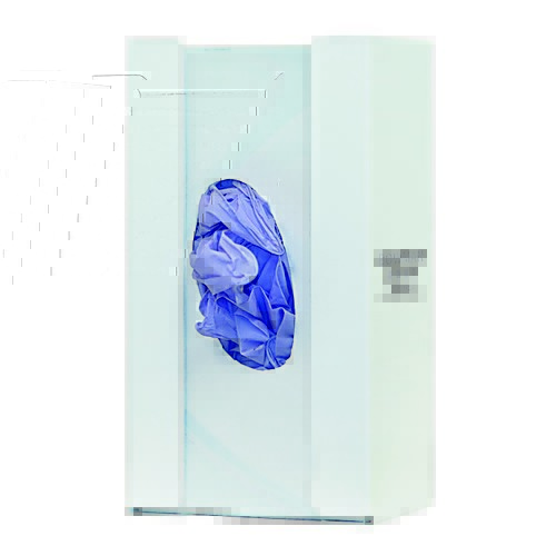 Glove Box Dispenser - Single with Flexible Spring - White Powder-Coated ...