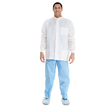 Kimtech™ A8 Certified Lab Jackets with Knit Cuffs and Collar + Extra ...