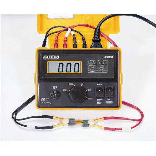 Milliohm Meter, 4-Wire, 110Vac