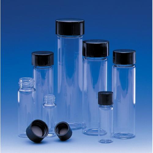 E-C Vials w / Rubber Lined Caps, Clear, 2 ml