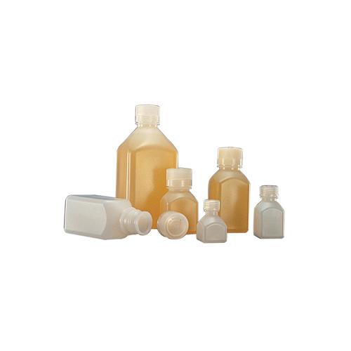 High-Density Polyethylene Square Media Bottles