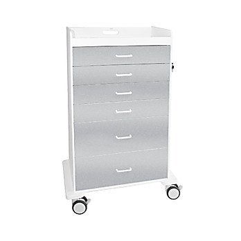 Polyethylene 6 Drawer Locking Procedure Carts