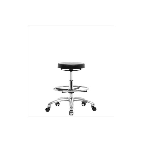 Polyurethane Medium Bench Height Stools with Chrome Bases