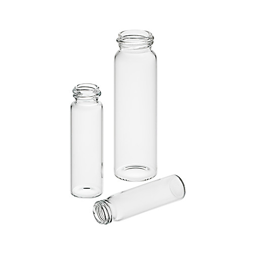 Clear Sample Vials, without Caps
