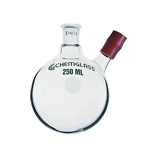 Flasks, Heavy Wall, Round Bottom, Side Tubulation