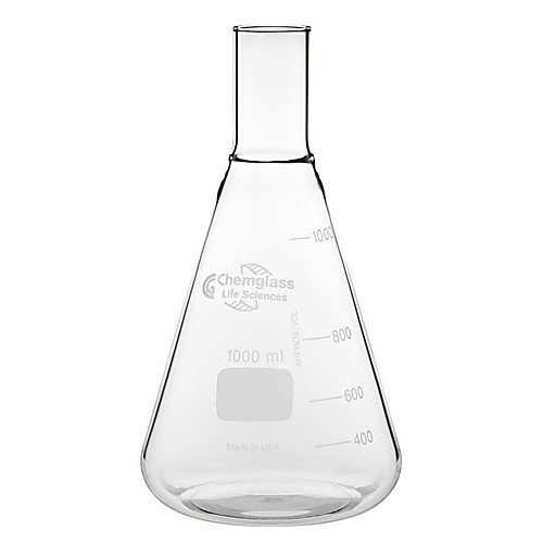 Shake Flask Only, No Baffles, Delong Neck