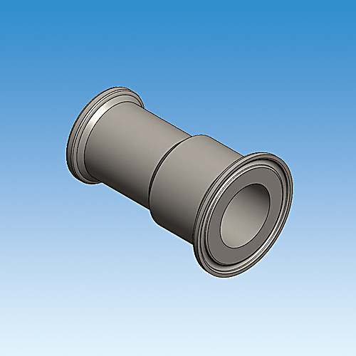 Beaded Pipe To Sanitary Flange Adapter