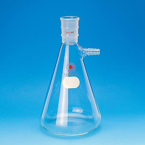 Flask, Filtering, Heavy Wall, with Side Hose Connection