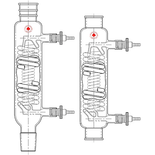 Condenser, High Capacity, Double Coil