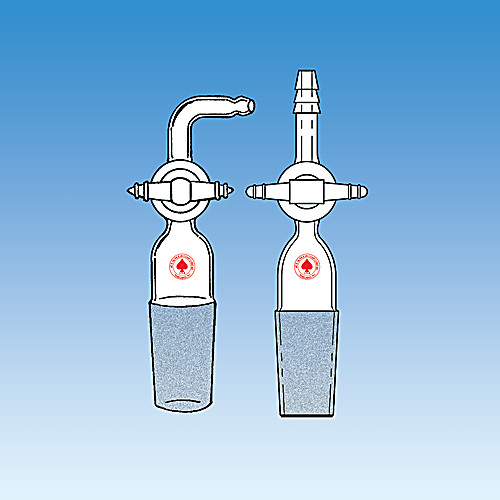 Adapter, Stopcock, Hose connection, PTFE plug