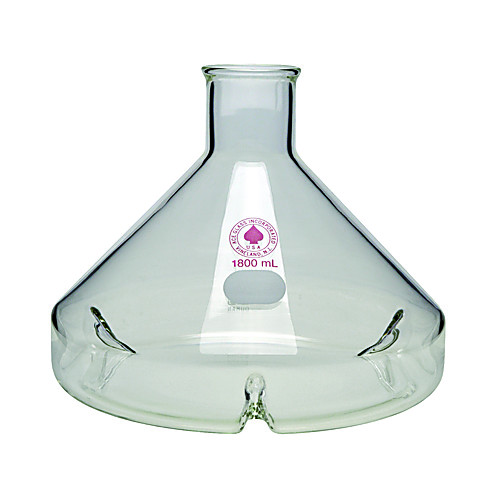 Fernbach Flask, Baffled, Beaded Neck