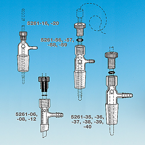 Adapter, with Hose Connection, Standard Taper to Ace-Thred